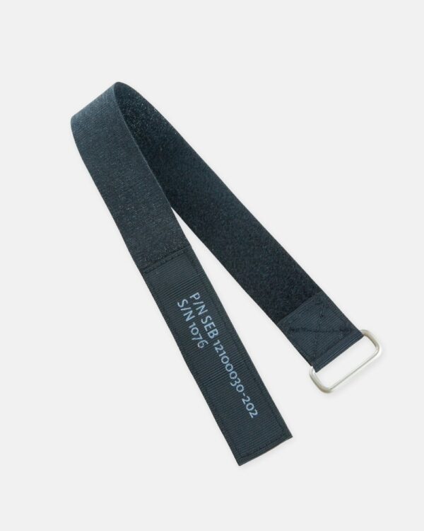 NASA Velcro Strap - Black Nylon & Black Velcro Watch Band