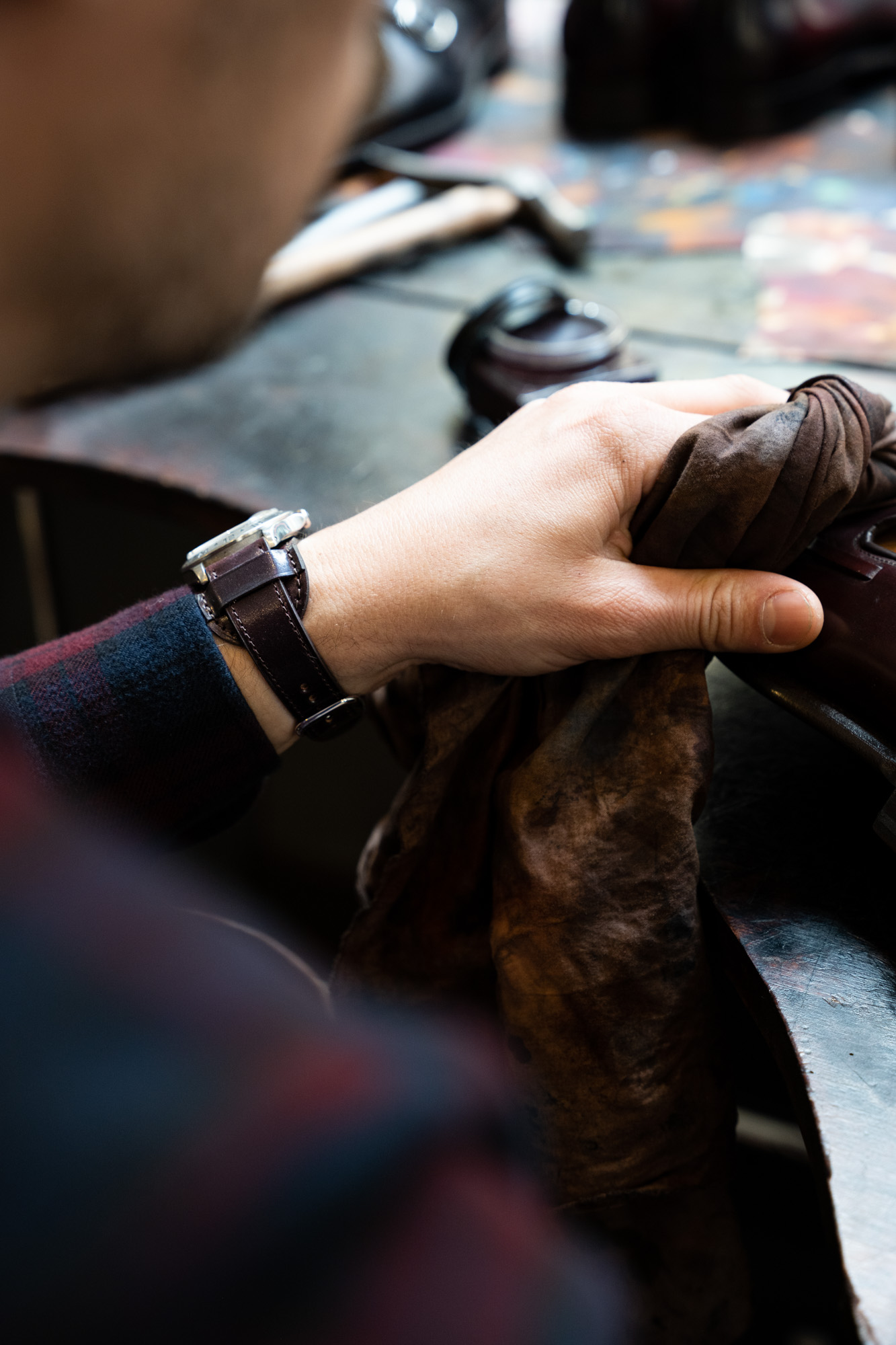 Bund Watch Strap - Horween Shell Cordovan Leather - Made in France