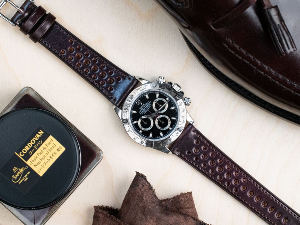 Bracelet de Montre Rallye - Cuir Shell Cordovan - Fabriqué en France