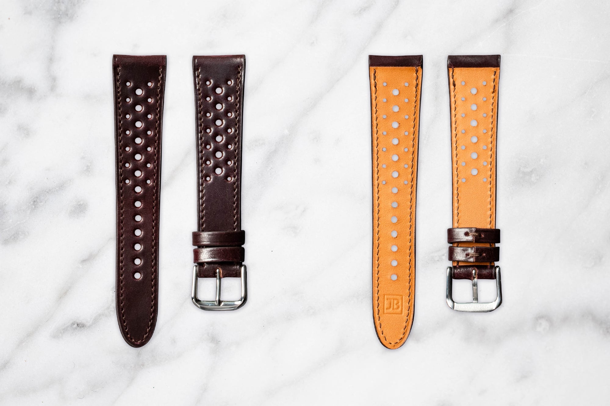 Bracelet de Montre Rallye - Cuir Shell Cordovan - Fabriqué en France