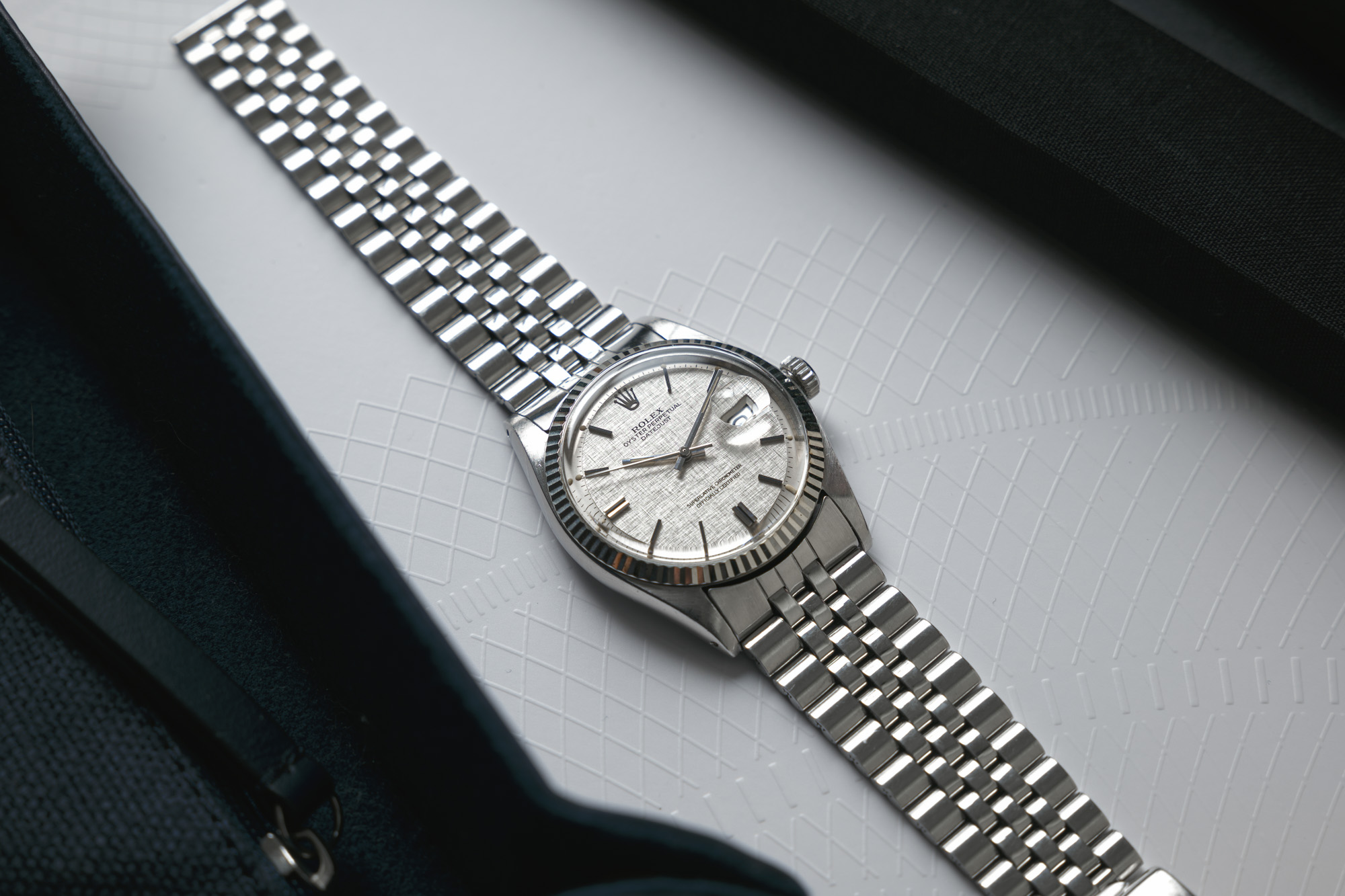 ROLEX OYSTER PERPETUAL DATEJUST LINEN - Circa 1972